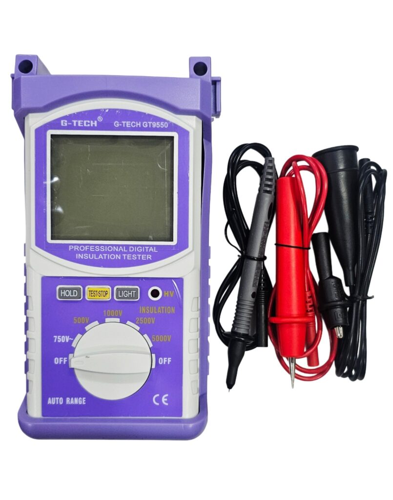 G-TECH DIGITAL INSULATION TESTER 5000V MULTIRANGE GT9550 - G-tech